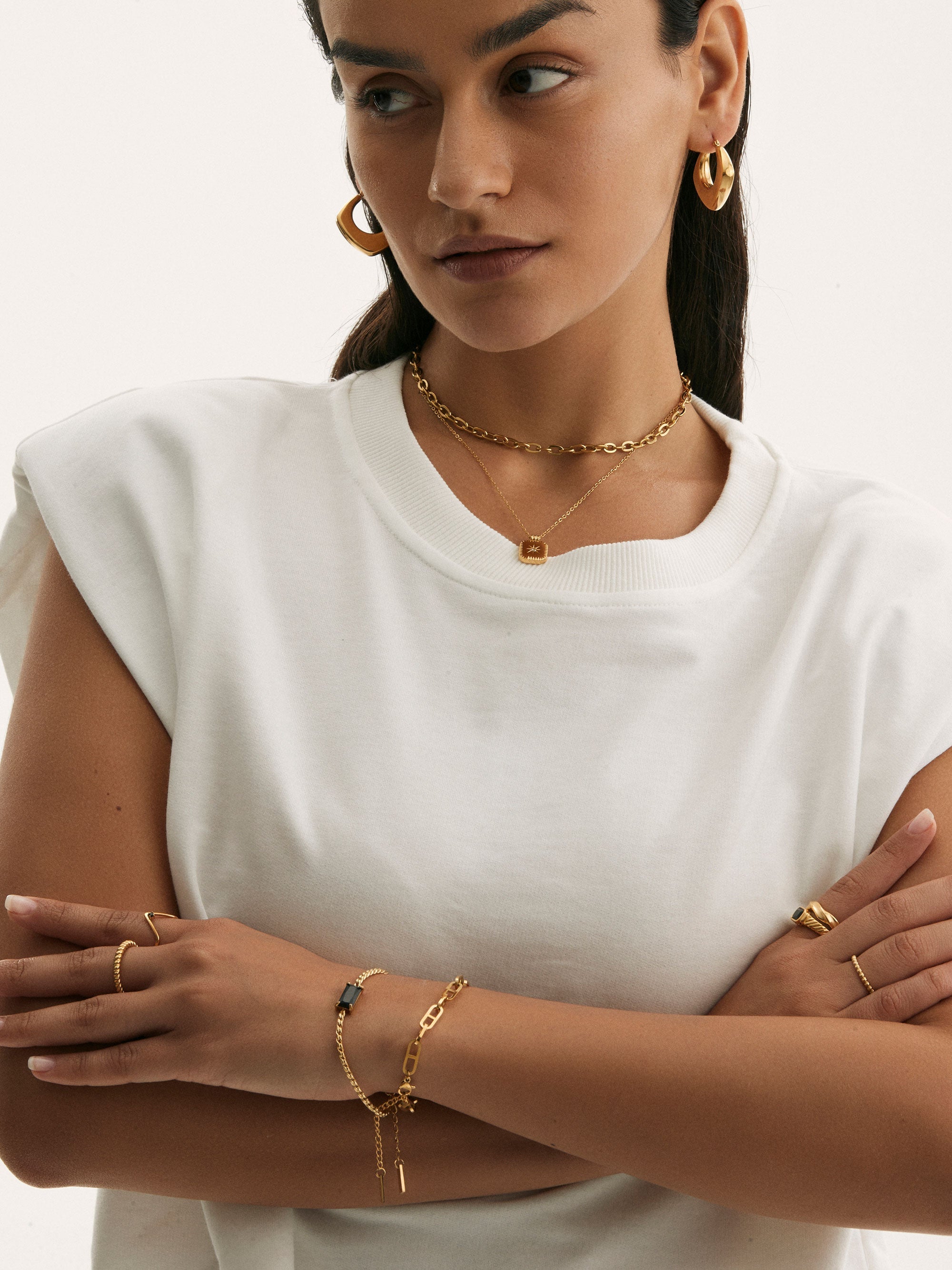 Thin Twist Ring Gold | OSKER Jewellery Online