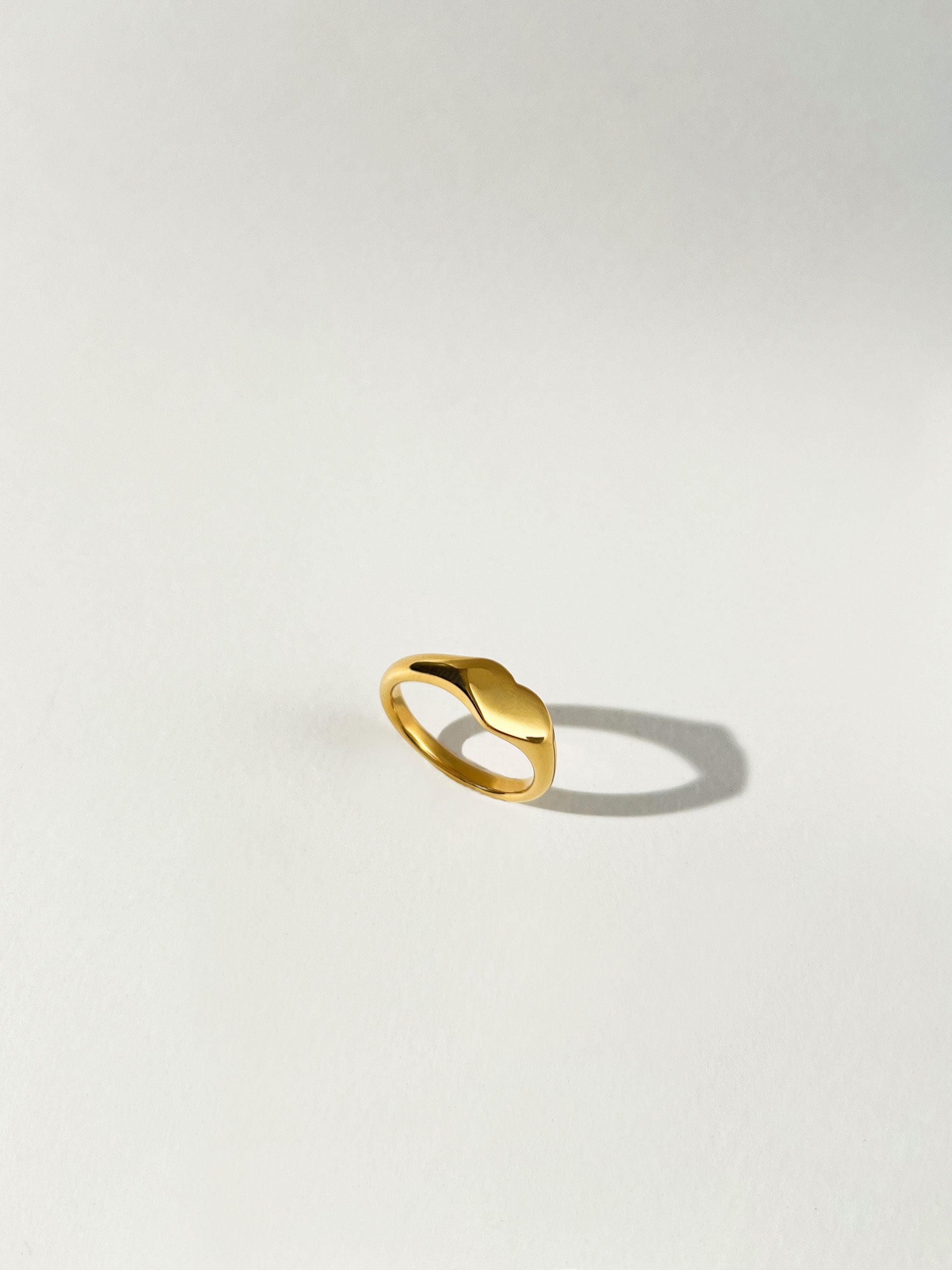 Heart Signet Ring Gold | OSKER Jewellery Online