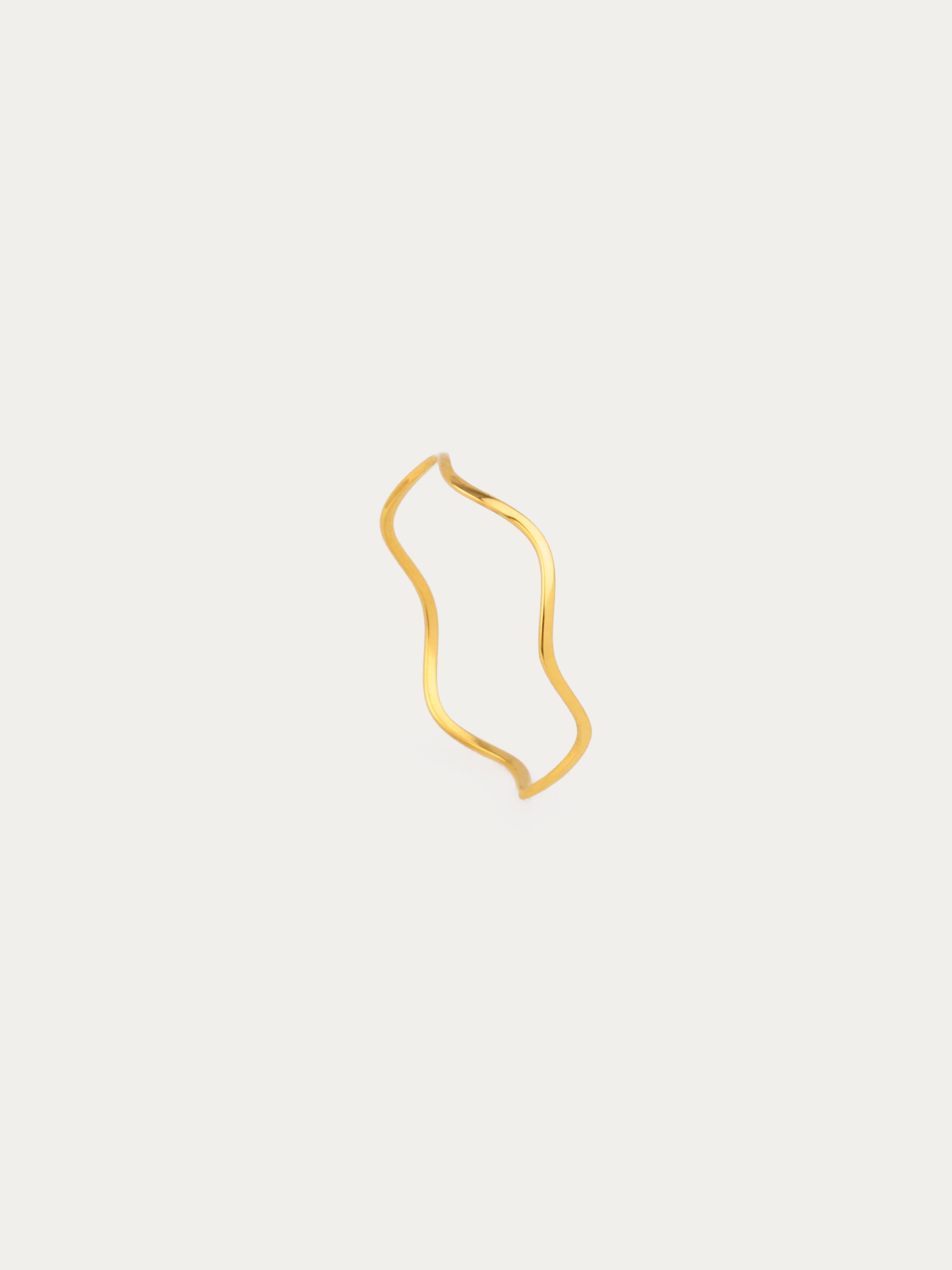 Fine Wavy Ring Gold | OSKER Jewellery Online