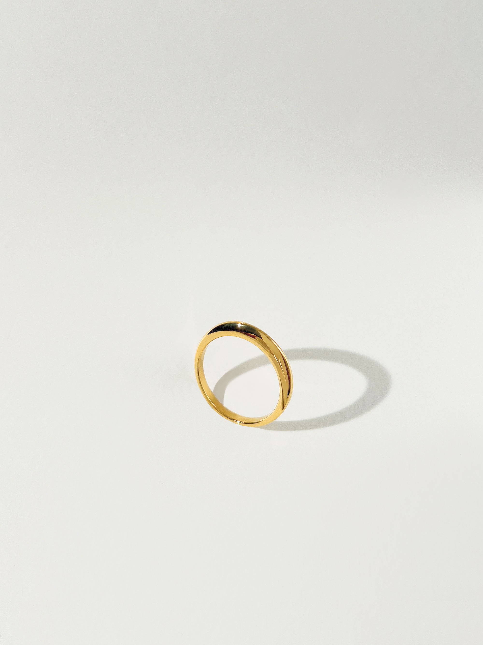 Plain Half Convex Ring Gold | OSKER Jewellery Online