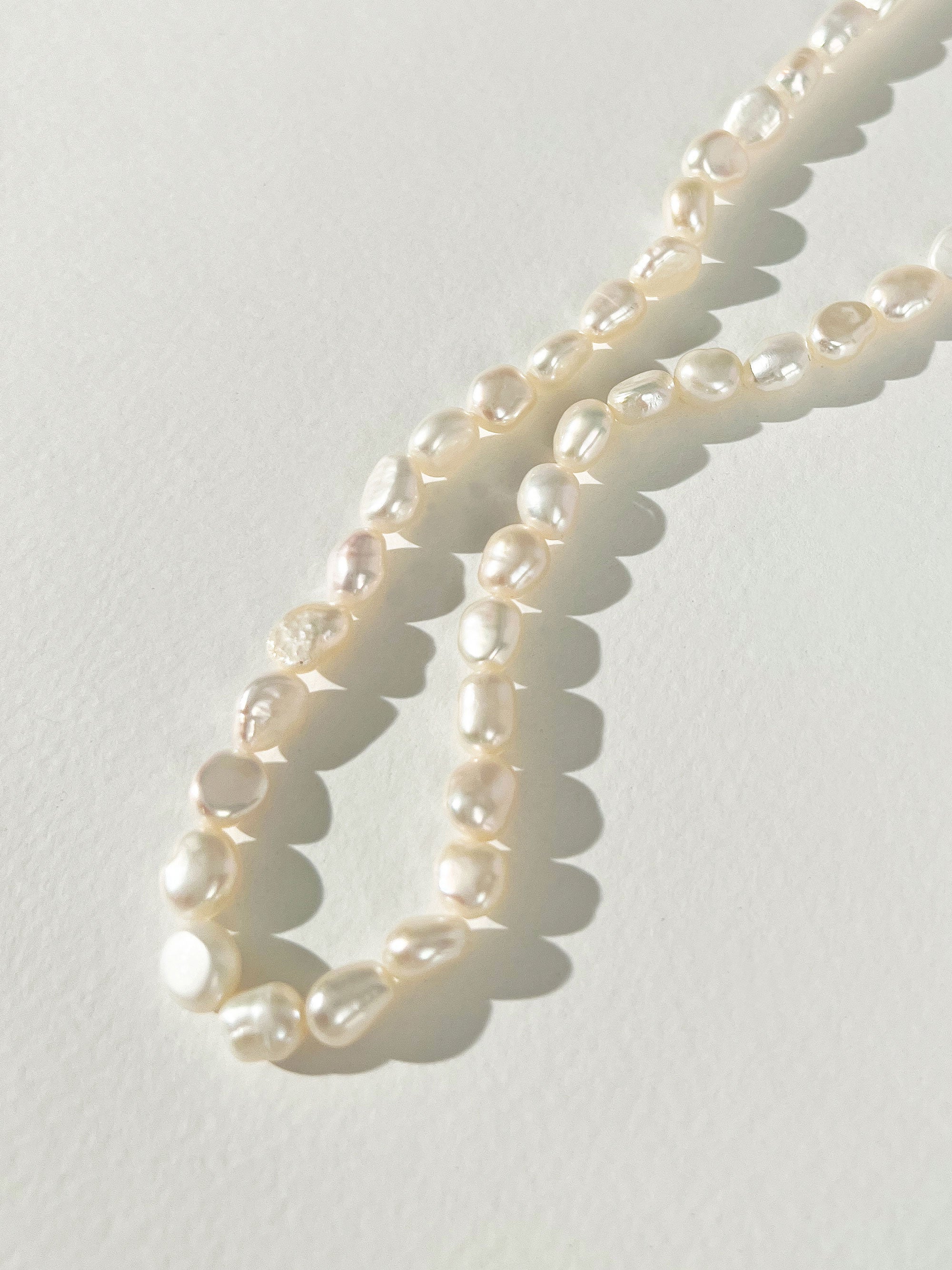 Large Freshwater Pearls Necklace Gold | OSKER Jewellery Online
