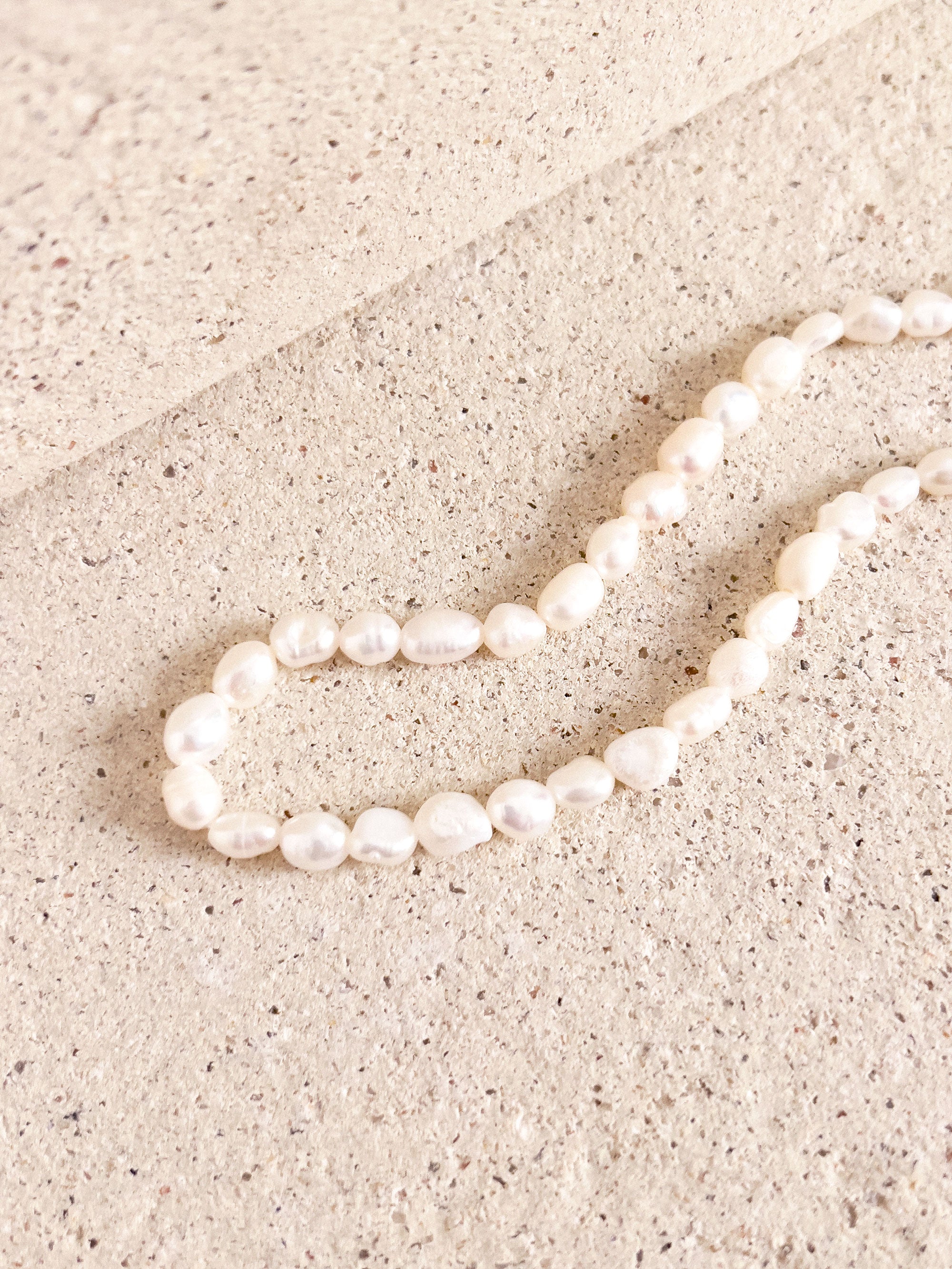 Large Freshwater Pearls Necklace Gold | OSKER Jewellery Online