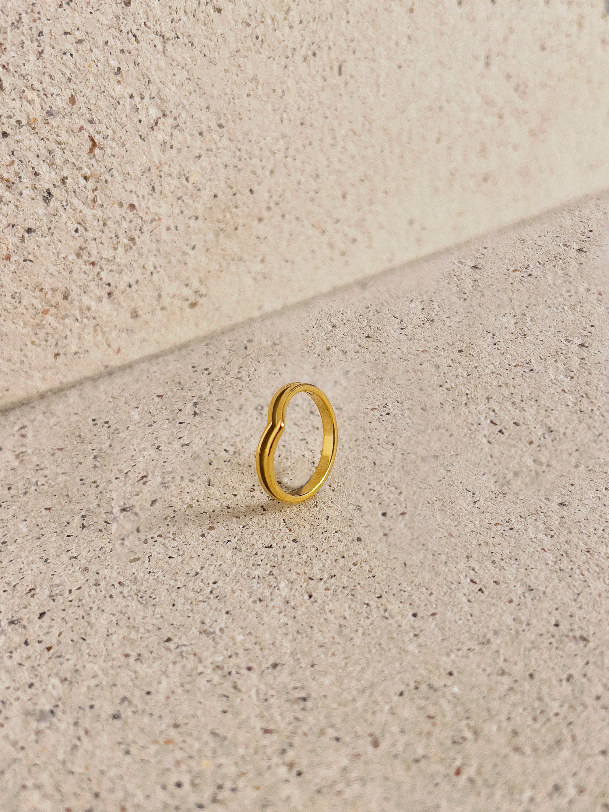 Double Wishbone Ring Gold | OSKER Jewellery Online