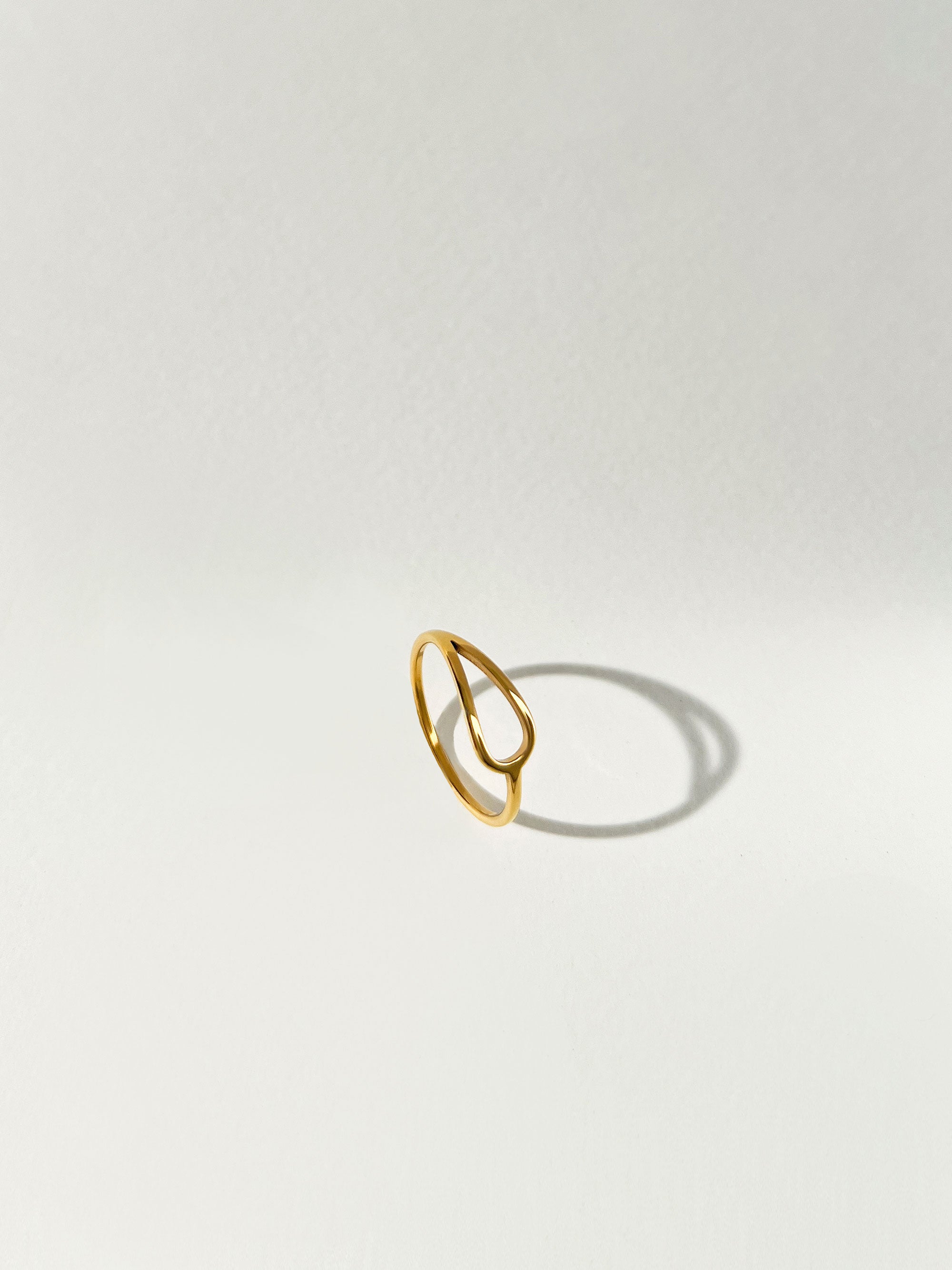 Teardrop Cut-Out Ring Gold | OSKER Jewellery Online