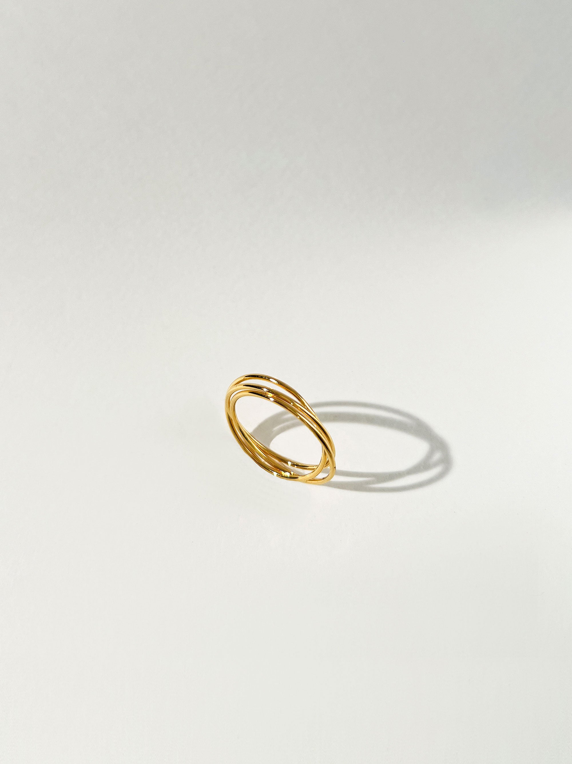 Triple Fine Ring Gold | OSKER Jewellery Online