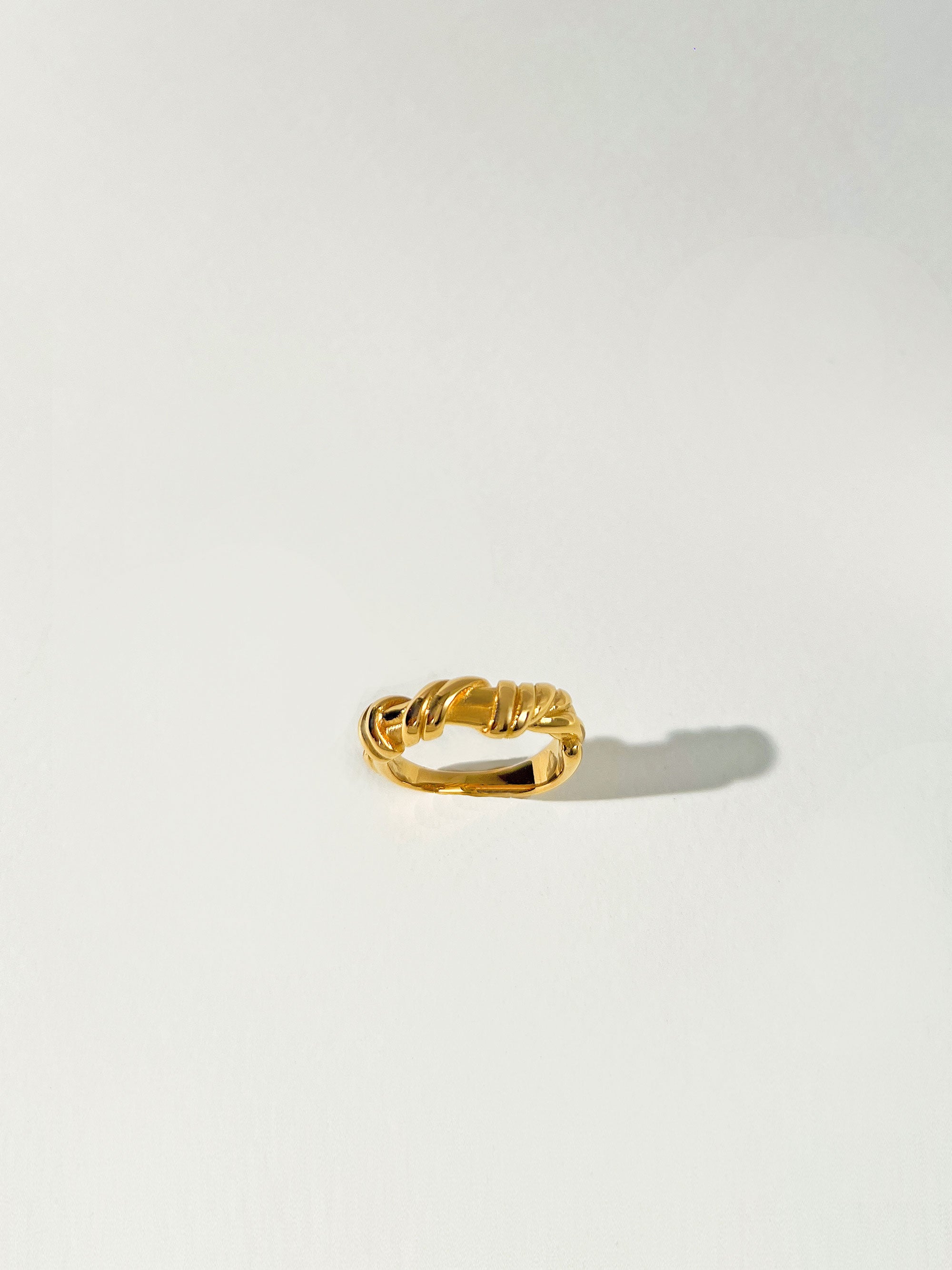 Nautical Rope Ring Gold | OSKER Jewellery Online
